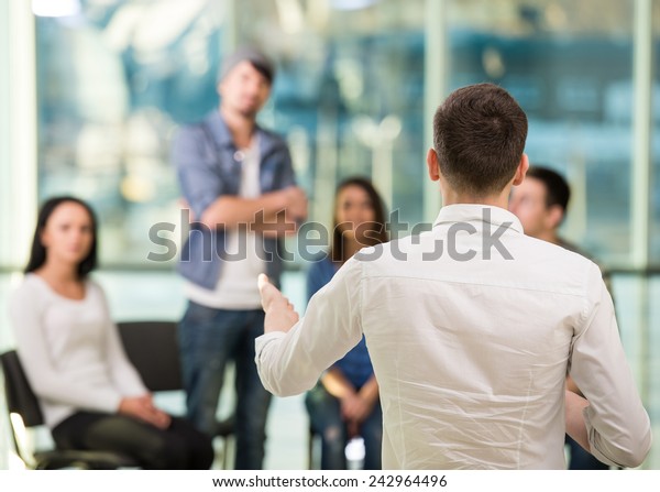 Young Man Sharing His Problems People Stock Photo 242964496 | Shutterstock