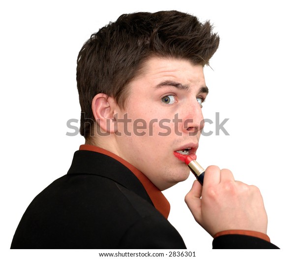 Young Man Surprised Embarrassed Expression Applying Stock Photo 2836301 ...