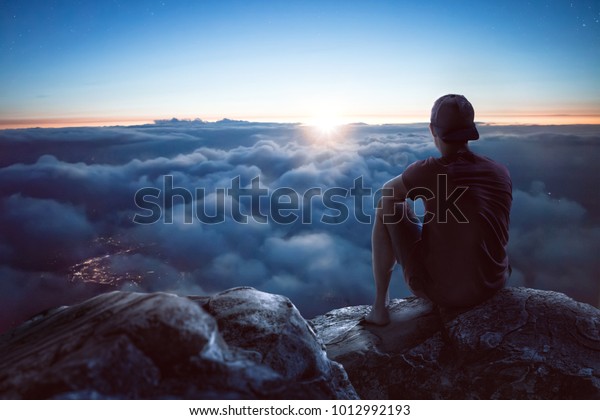 15,987 Man Is Above The Clouds Images, Stock Photos & Vectors ...