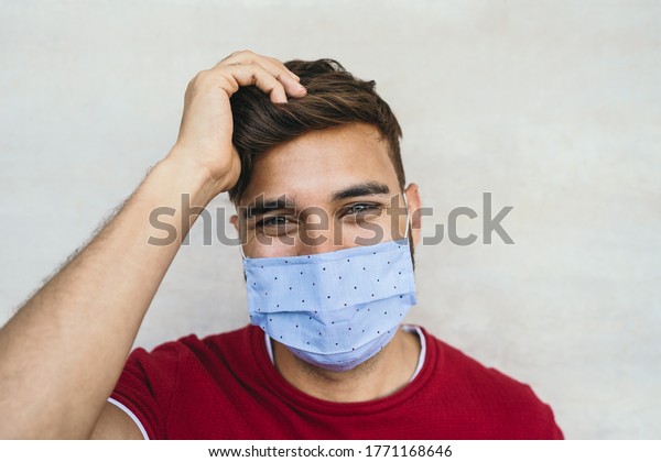 Young Man Wearing Face Mask Portrait Stock Photo (Edit Now) 1771168646 Young Man Wearing Face Mask Portrait Stock Photo (Edit Now) 1771168646