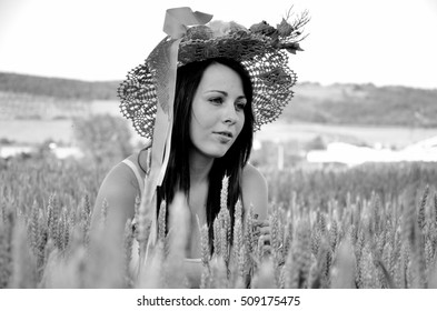 Young Pretty Lady Corn Fields Stock Photo 509175475 | Shutterstock