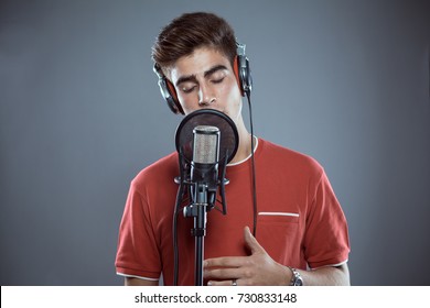 Young Rapper Recording Performance Stock Photo 730833148 | Shutterstock