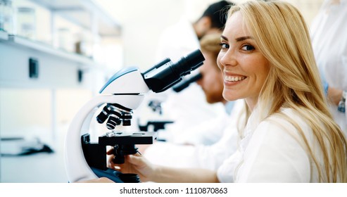 Young Scientist Looking Through Microscope Laboratory Stock Photo 1110870863 | Shutterstock
