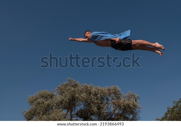Young Teen Boy Wearing Towel Superhero Stock Photo 2193866493 ... Young Teen Boy Wearing Towel Superhero Stock Photo 2193866493 ...