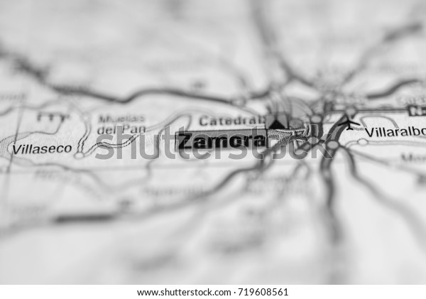 Zamora On Map Stock Photo 719608561 | Shutterstock