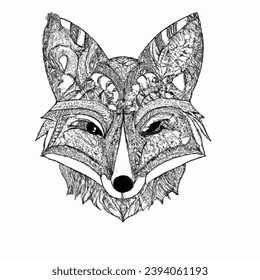 Slavic Folklore Fox Vector Art White AI-generated image 2468423137 ...