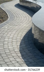 Seven Curved Footsteps Modern Stairs Stock Photo (Edit Now) 122838670