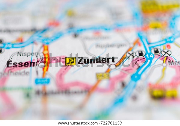 Zundert On Map Stock Photo 722701159 | Shutterstock