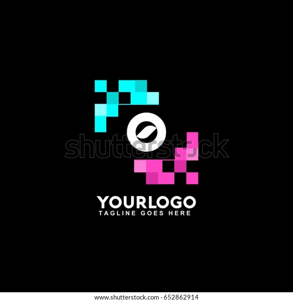 0 Letter Pixel Art Design Logo Stock Vector (Royalty Free) 652862914 ...