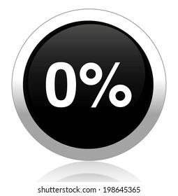 0 Percent Icon Stock Vector (Royalty Free) 198645365 | Shutterstock