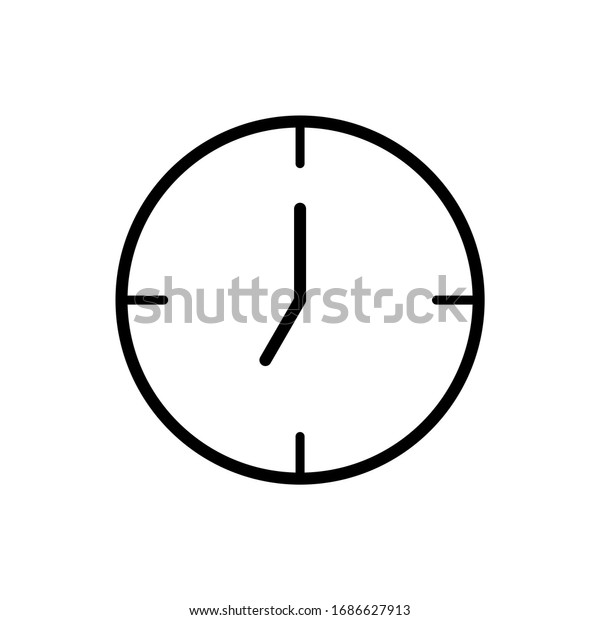 0700 7am Clock Icon Design Eps Stock Vector (Royalty Free) 1686627913