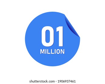 469 imagens de 1 million logo Imagens, fotos stock e vetores | Shutterstock