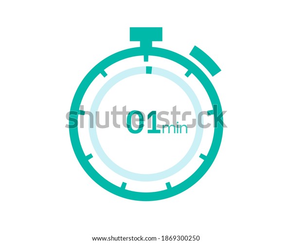 1 Minutes Timer Icon 1 Min Stock Vector (Royalty Free) 1869300250