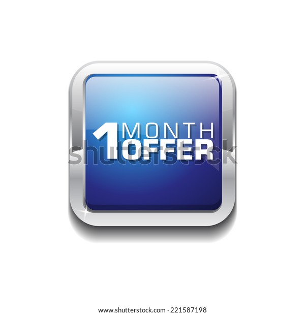 1 Month Offer Colorful Vector Icon Stock Vector (Royalty Free ...