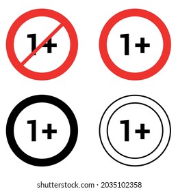 1,210 Plus one logo Images, Stock Photos & Vectors | Shutterstock