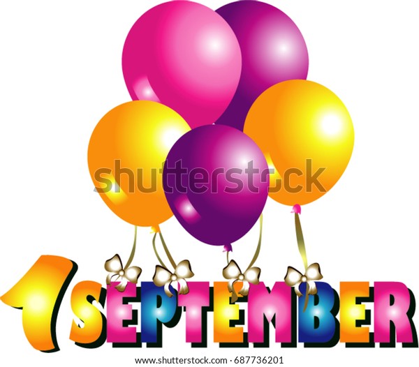 1 September Cartoon Stock Vector (Royalty Free) 687736201 | Shutterstock