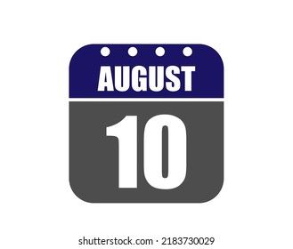 10 August Calendar Banner August Calendar Stock Vector (Royalty Free ...