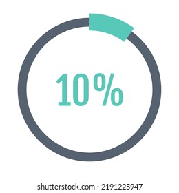 10 Circle Diagrams Infographics Vector Stock Vector (Royalty Free ...