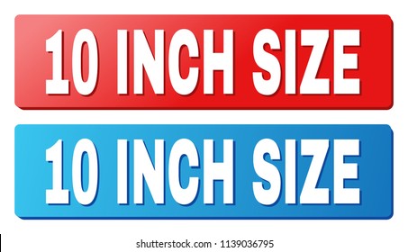 10 Inch Size Text On Rounded Stock Vector (Royalty Free) 1139036795 ...