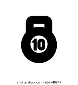10 Kg Bell Icon Stock Vector (Royalty Free) 659748949 | Shutterstock