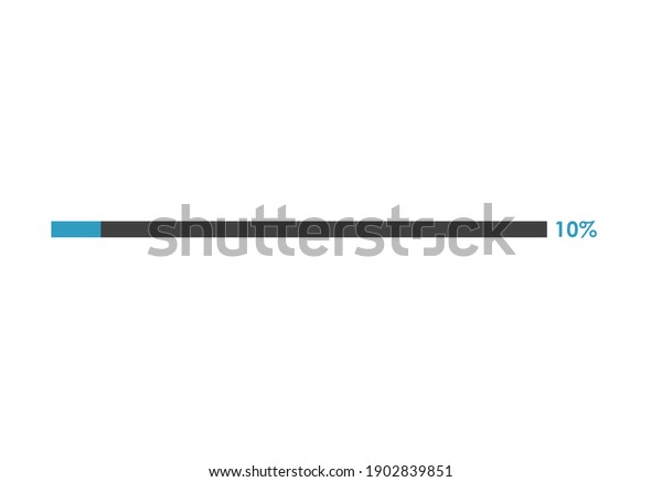 10 Loading Icon 10 Progress Bar Stock Vector (Royalty Free) 1902839851 ...