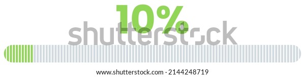 Vektor Stok 10 Loading 10 Progress Bar Infographics (Tanpa Royalti ...