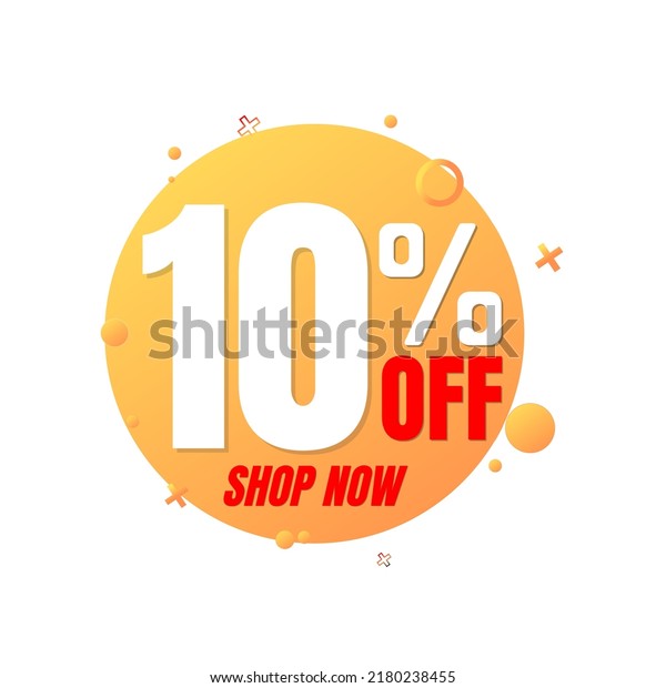 10 Off Special Offer Shop Now Stock Vector (Royalty Free) 2180238455 ...