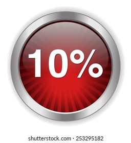 10 Percent Icon Stock Vector (Royalty Free) 316769414 | Shutterstock