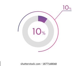 10 Percentage Diagrams Pie Chart Your: เวกเตอร์สต็อก (ปลอดค่าลิขสิทธิ์ ...