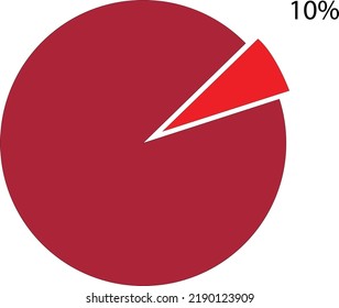 10 Showing Pie Chart 10 Proportionillustration Stock Vector (Royalty ...