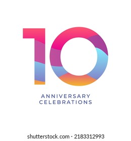 10 Year Anniversary Design Template Vector Stock Vector (Royalty Free ...
