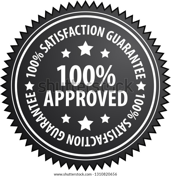 100 Approved Label Illustration Stock Vector (Royalty Free) 1310820656 ...