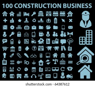 100 Construction Business Signs Vector Stock Vector (Royalty Free ...