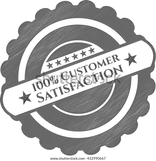 100 Customer Satisfaction Pencil Draw Stock Vector (Royalty Free ...