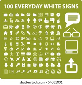 100 Cute Everyday Signs Vector Stock Vector (Royalty Free) 54081031 ...