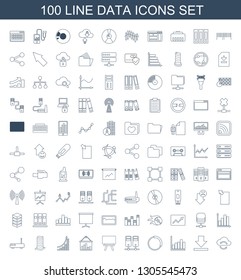 100 Data Icons Trendy Data Icons Stock Vector (Royalty Free) 1305545473 ...
