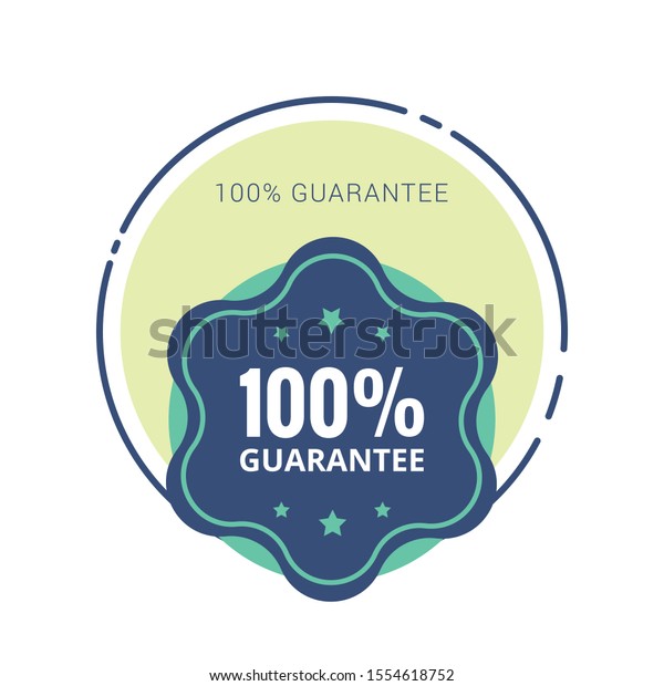 100 Guaranteed Label Guaranteed Tags Badge Stock Vector (Royalty Free ...