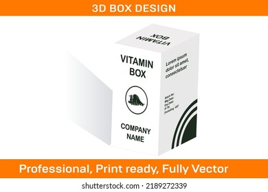 100 Ml Packaging Design Template Vitamin Stock Vector (Royalty Free ...
