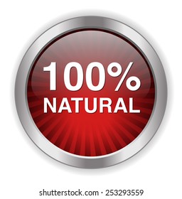 100 Natural Button Stock Vector (Royalty Free) 253293559 | Shutterstock