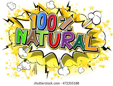 100 Natural Comic Book Style Word Stock Vector (Royalty Free) 472355188 ...