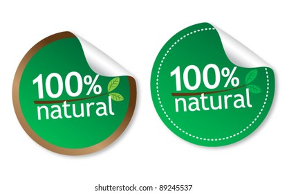 100 Natural Stickers Stock Illustration 90051526 | Shutterstock