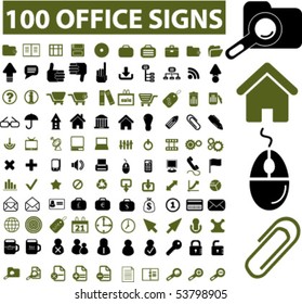 100 Simple Signs Vector Stock Vector (Royalty Free) 56659261