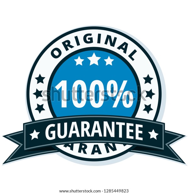100 Original Guarantee Label Illustration Stock Vector (Royalty Free ...
