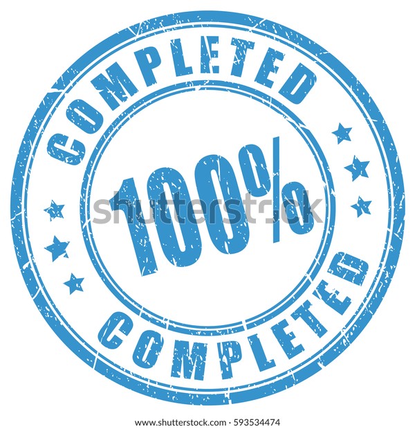 고무 잉크 도장 100% 완료 스톡 벡터(로열티 프리) 593534474