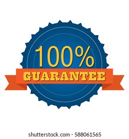 100 Percent Guarantee Design Stock Vector (Royalty Free) 588061565 ...