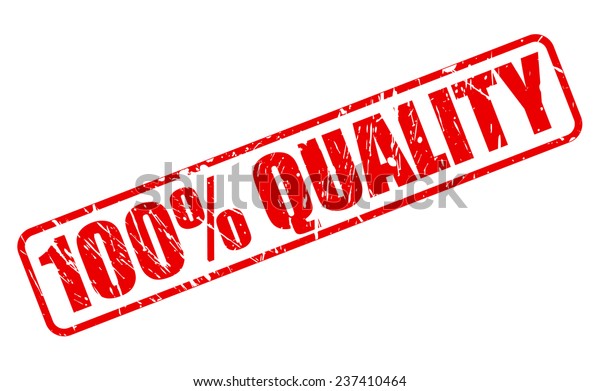 100 Percent Quality Red Stamp Text Stock Vector (Royalty Free ...
