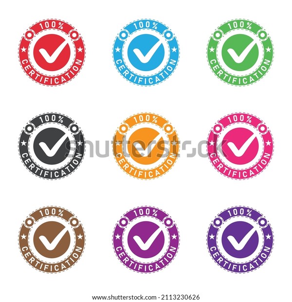 100 Percent Satisfaction Guarantee Sticker Tag Stock Vector (Royalty ...