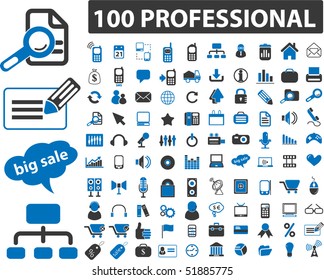 100 Simple Signs Vector Stock Vector (Royalty Free) 53875603