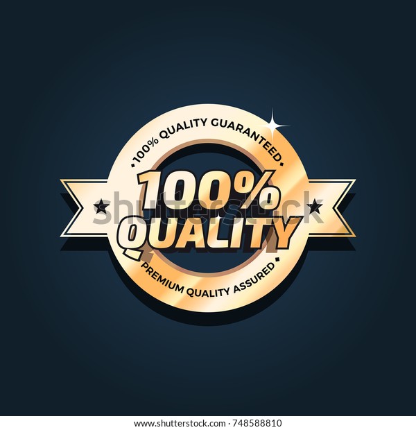 100 Quality Badge Stock Vector (Royalty Free) 748588810 | Shutterstock
