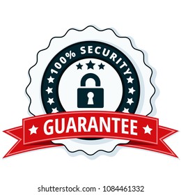 100 Security Guarantee Label Illustration Stock Vector (Royalty Free ...